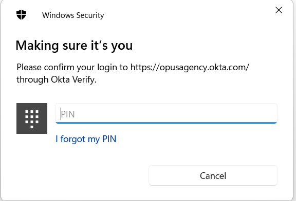 Okta - Setting up FastPass on PC